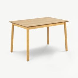 Aston Dining Table, Natural Wood - 120 cm | Furnicher