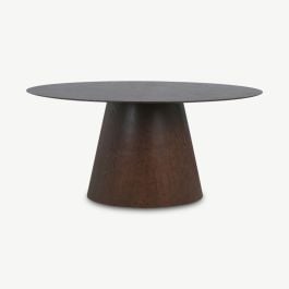 Boston Oval Dining Table, Walnut Wood - 160 cm | Furnicher