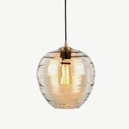 Glamour Globe Pendelleuchte, Braunes Glas | Furnicher