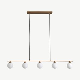 Hugo Pendelleuchte, Messingfarbener Stahl | Furnicher