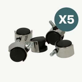 Office Chair Wheel Base, Set of 5 | Furnicher